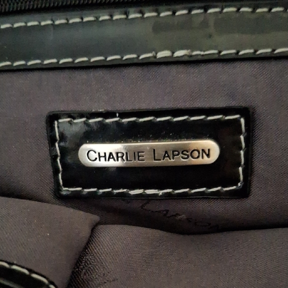 Charlie Lapson | Bags | Charlie Lapson Elegant Black Womens Satchel ...